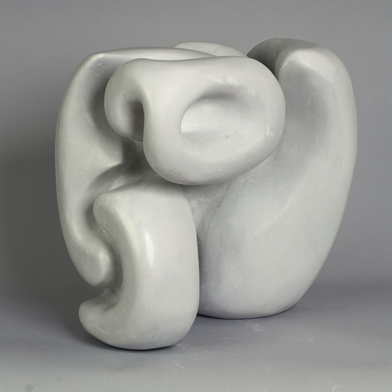 Peter Monk Sculptor - The Judge - White Carrara Marble
